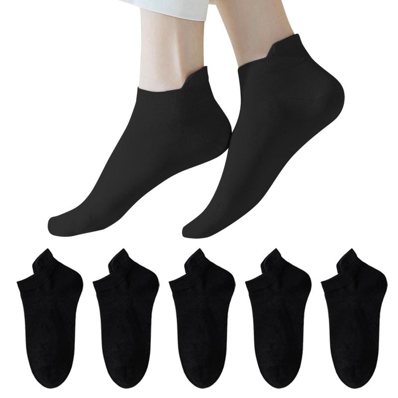 [GLORY.shop] レディース ソックス 7足 セット 綿 くるぶし スニーカー 靴下 脱げない おしゃれ コットン 通気性 蒸れない 抗菌防臭【高品質な天然綿95%使用】*【かかとと　つま先を補強】*【かかとに　Yヒール編み仕様し　...