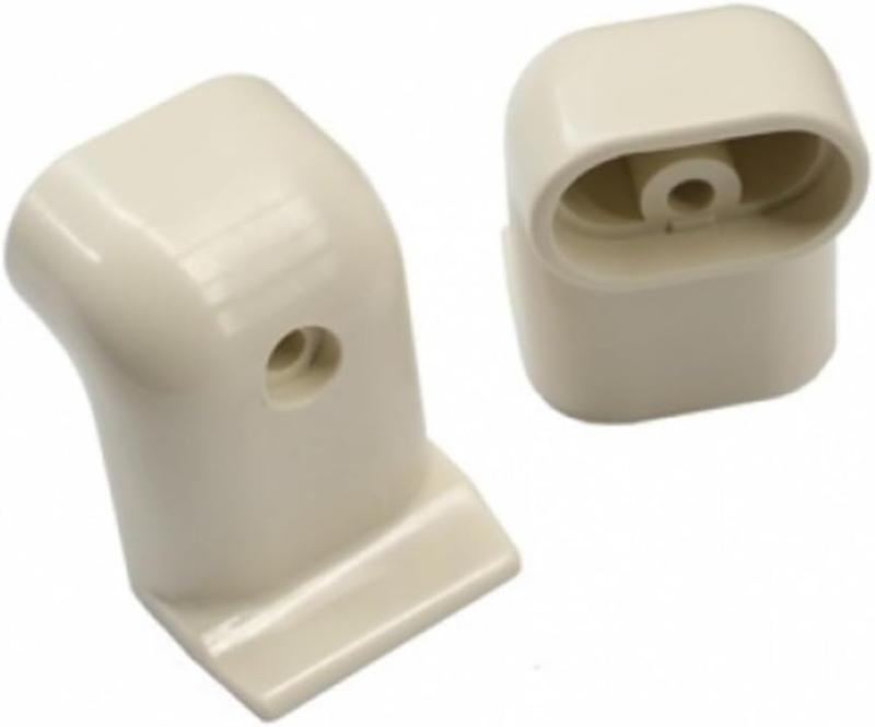 INAX/トステム/TOSTEM/など 互換性あり ユニットバス 浴室折戸 2枚 折戸 中折れ戸 ドア 把手 取っ手 プラスチック 樹脂 部品 ホワイト 2個セット YNOD-BK-WH2個セットINAX/トステム/TOSTEM/など　互換...