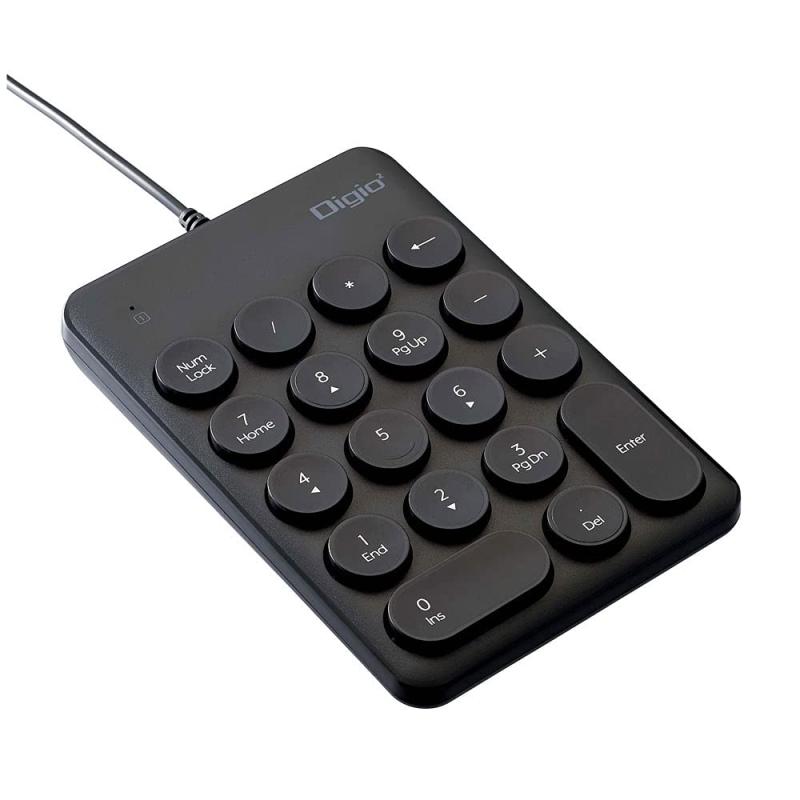 ラウンドキーキャップ有線テンキーボード／ブラック TNK-SU230BK