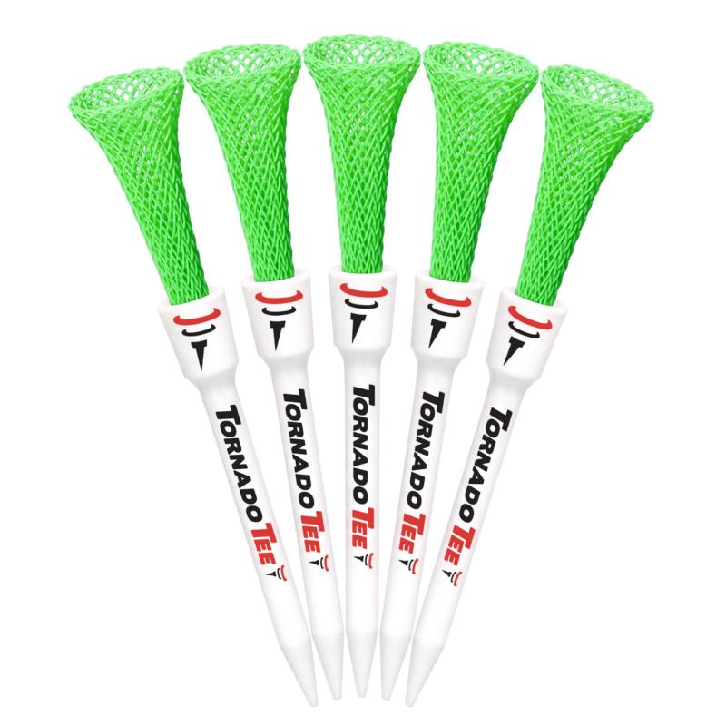トルネードティ (TORNADO TEE) ゴルフティー ドラコン グリーン 3.25インチ (82mm) 5本入り TT-325サイズ : 3.25インチ (82mm)カラー : グリーン素材 : 本体 : ABS・網状の冠の部分 : P...