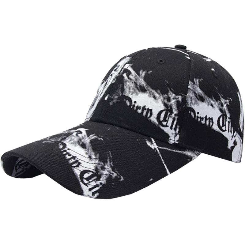 [ホワイトファング] キャップ 英字 マーブル模様 つば長 帽子 カジュアル かっこいい つば メンズ レディース CA487マーブル模様と英字のロゴがかっこいいつば長のキャップメンズ、レディース問わずご利用いただけます。つばが長いため夏場...