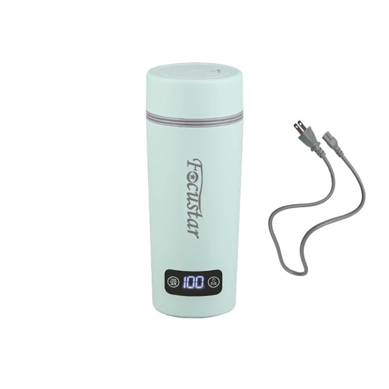 Focustar 電気ケトル ポータブル 小型 携帯用 350ML ポータブルケトル 300W ミニケトル 4段階温度調節 沸騰後自動OFF 空焚き防止 コンパクト トラベルケトル お手入れ簡単 旅行 キャンプ 車中泊に