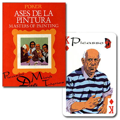 ASES DE LA PINTURA【世紀の芸術家たちの夢の共演】マスター・オブ・ペインティング ピカソ、ダリ、ミロ、タピエスという時代を代表する芸術家4人の作品をモチーフにしたトランプ。4人はいずれもスペイン出身という共通点を持っており、...