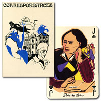 CORRESPONDANCES 【トランプでパリ巡りはいかが？】コレスポンダンス フランス、パリに網の目状に張り巡らされた地下鉄は、今も昔もパリ市民の足。そんな「メトロ」をテーマにしたデザイン性豊かなトランプ。“CORRESPONDANCE...
