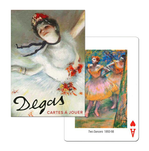 DOGES 【フランスの印象派画家エドガー・ドガのトランプ】 トランプ　ドガ エドガー・ドガ（Edgar Degas）は、1834年7月19日にフランスのパリで生まれ、1917年9月27日に同じくパリで亡くなった印象派の画家・彫刻家です。彼...