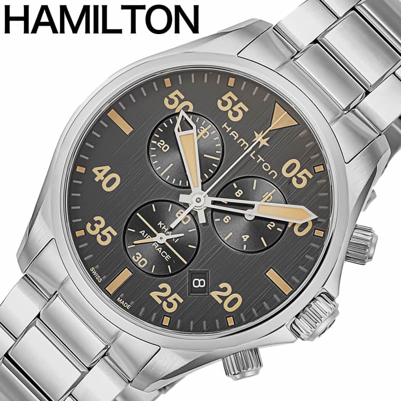 ハミルトン[HAMILTON]ハミルトン[Hamilton Watch]はアメリカ発祥の時計メーカー、女性用宝飾腕時計からミリタリー風の男性用腕時計まで幅広い生産を行っています。最初に生産された懐中時計「ブロードウェイ・リミテッド」は鉄道に...