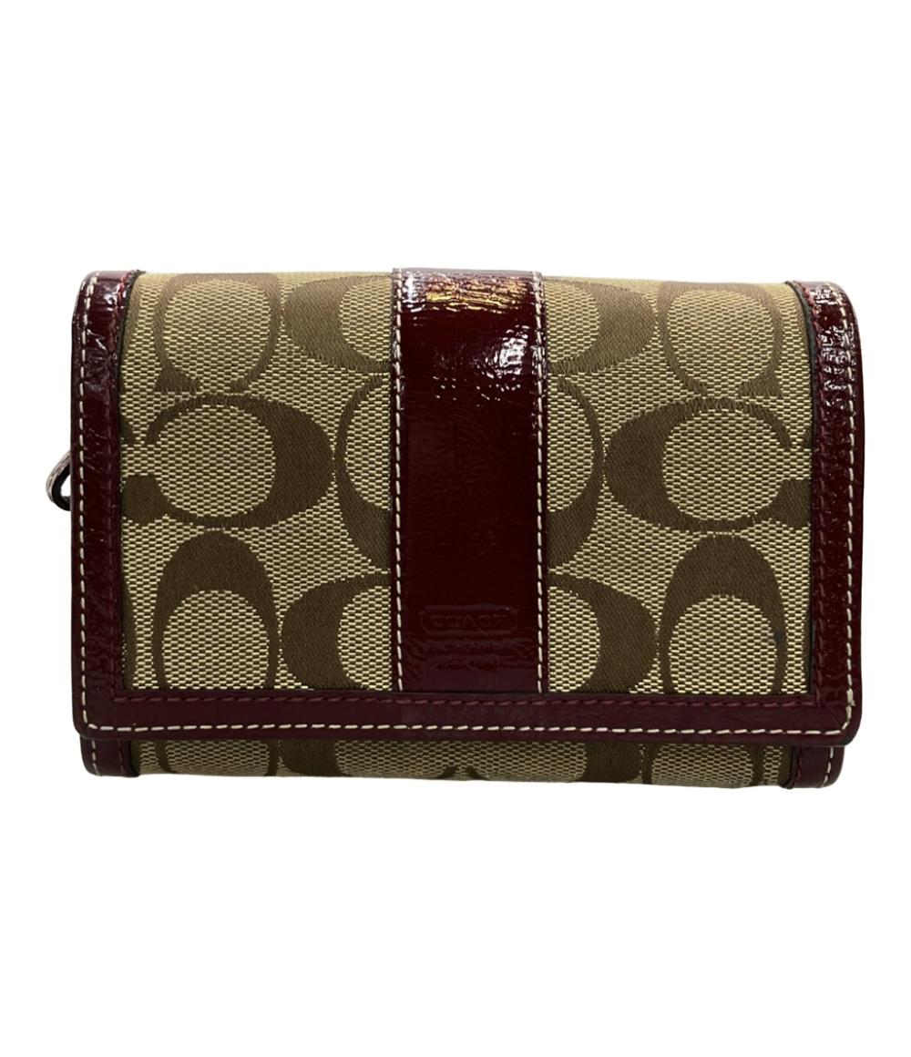 キーワード 出品日: 20250905 性別:レディース ジャンル1:小物 ジャンル2:二つ折り財布 シーズン:ALL（オールシーズン） カラー:ベージュ系その他 状態ランク: B ブランド:コーチ ブランド: COACH サイズ マチ3 ...