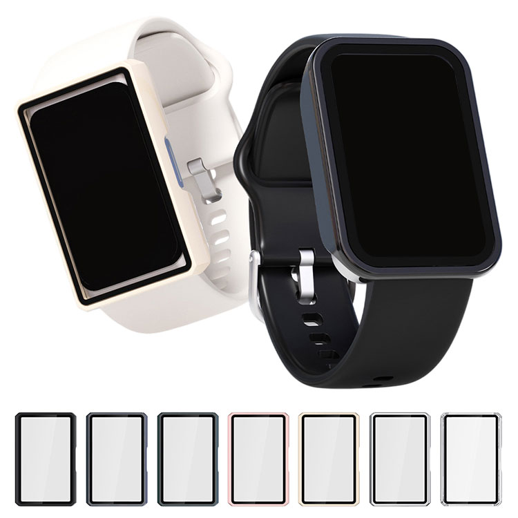huawei band11 ケース band 11 pro カバー 液晶面強化ガラス 光沢/マット 全面保護 液晶保護ケース ファーウェイ バンド11/11 プロ 単色/クリア フィルム一体 ハードケース対応機種 huawei band 1...