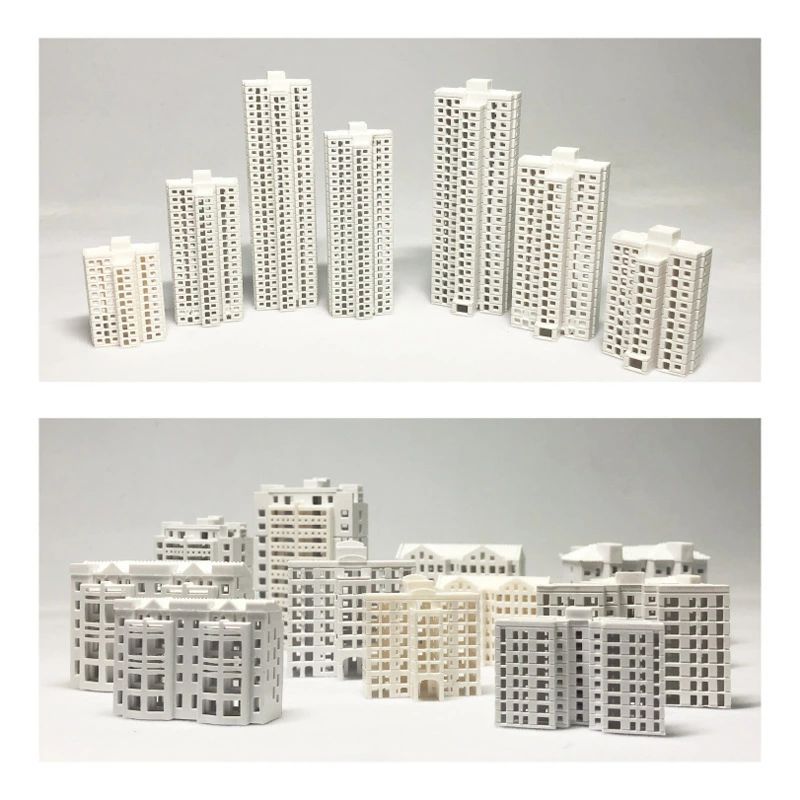 このミニチュア アパートの建物を使って工作すると、複雑な建築ディテールと現実的なプロポーションが特徴で、臨場感あふれるジオラマを作成できます。未塗装の表面は塗装による完全なカスタマイズを可能にし、その耐久性のある構造によりミニチュア風景や鉄...