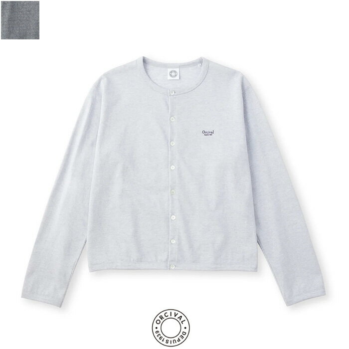 メーカー希望小売価格はメーカー商品タグに基づいて掲載しています[ ORCIVAL（オーシバル）] OR-C0386　Women's Glitter Jersey Crew Neck Cardigan　 【 ORCIVAL（オーシバル）】 1...