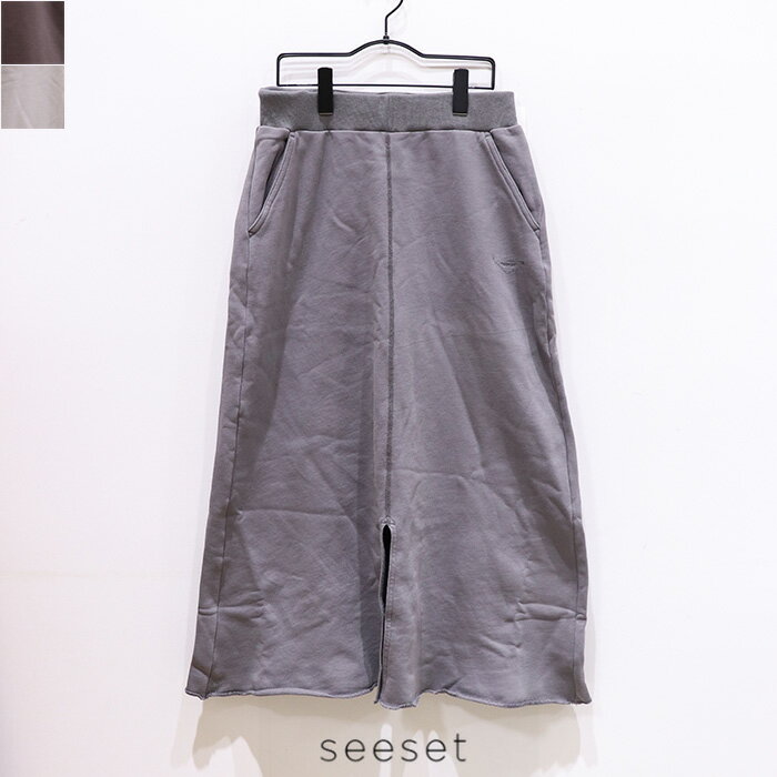メーカー希望小売価格はメーカー商品タグに基づいて掲載しています[ seeset (シーセット) ] PIGMENT DYE SWEAT SKIRT(HLEX)　SE253928H 【 seeset (シーセット) 】 アクティブ ハイブリッ...