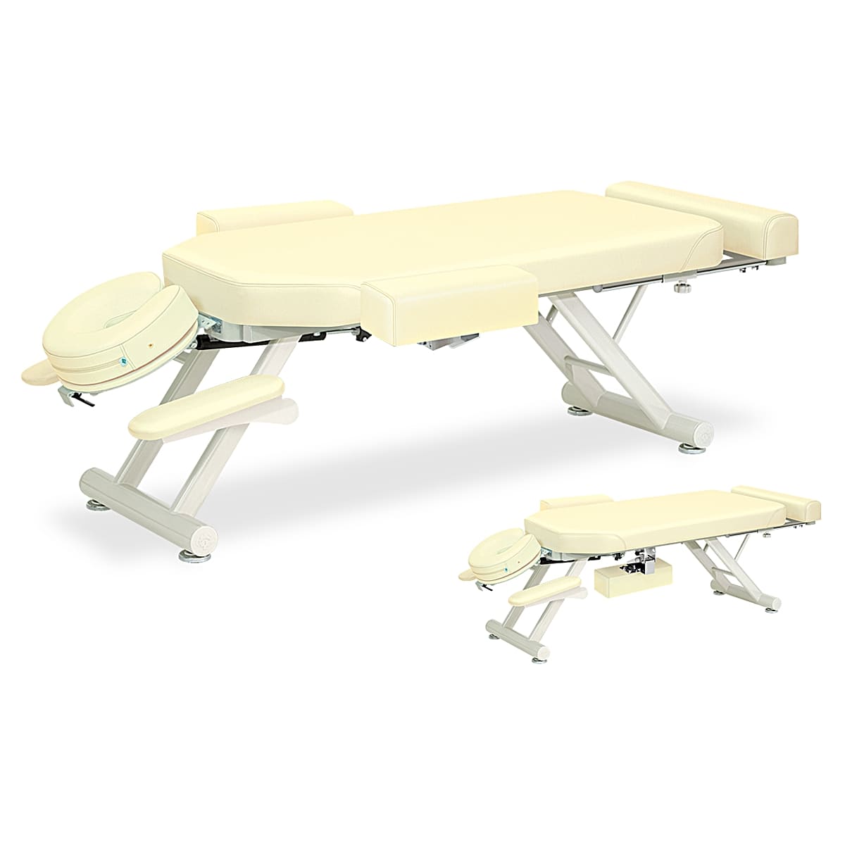 商品詳細（サイズ）■重量：約34kg■サイズ：W500～700×L1600～2100×H450～600■クッション厚：90mm（本体）■補足：完成品／サイズ選択／張地選択【注意事項】※上記の幅に上肢台の幅（約100mm×2）は含まれておりま...