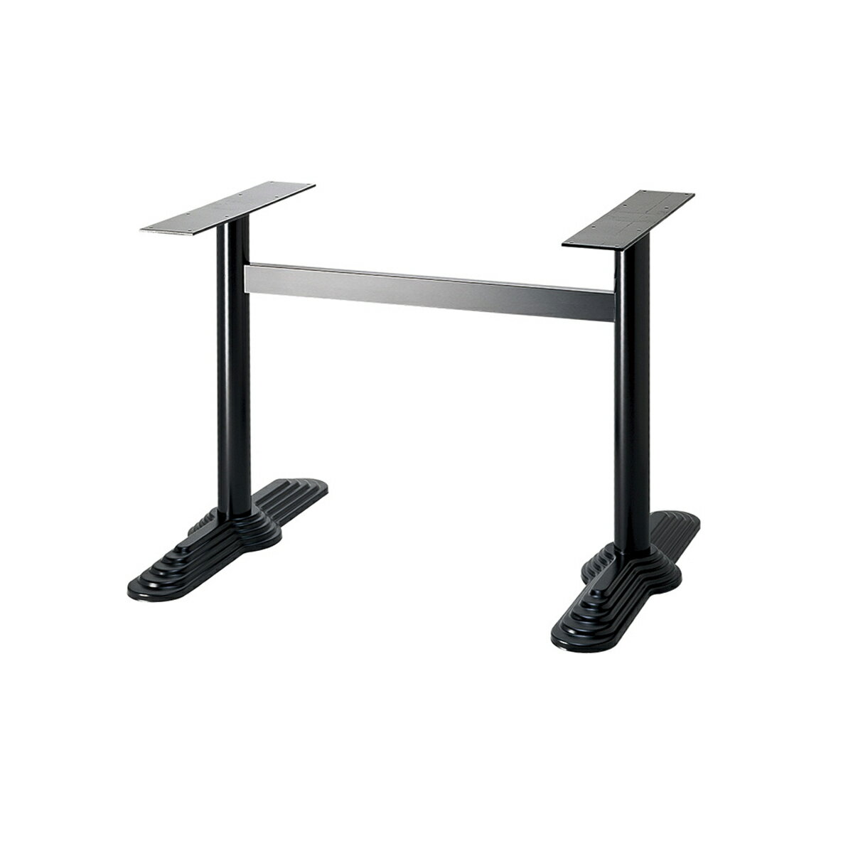 商品詳細（サイズ）■材質：スチール■備考：アジャスター付■適合天板サイズ：W1200×D1000まで■サイズ：W968～1168×D650×H320～700■受板：100×500×6t■丸ポール：φ60.5■ポール芯々：W800～1000■...