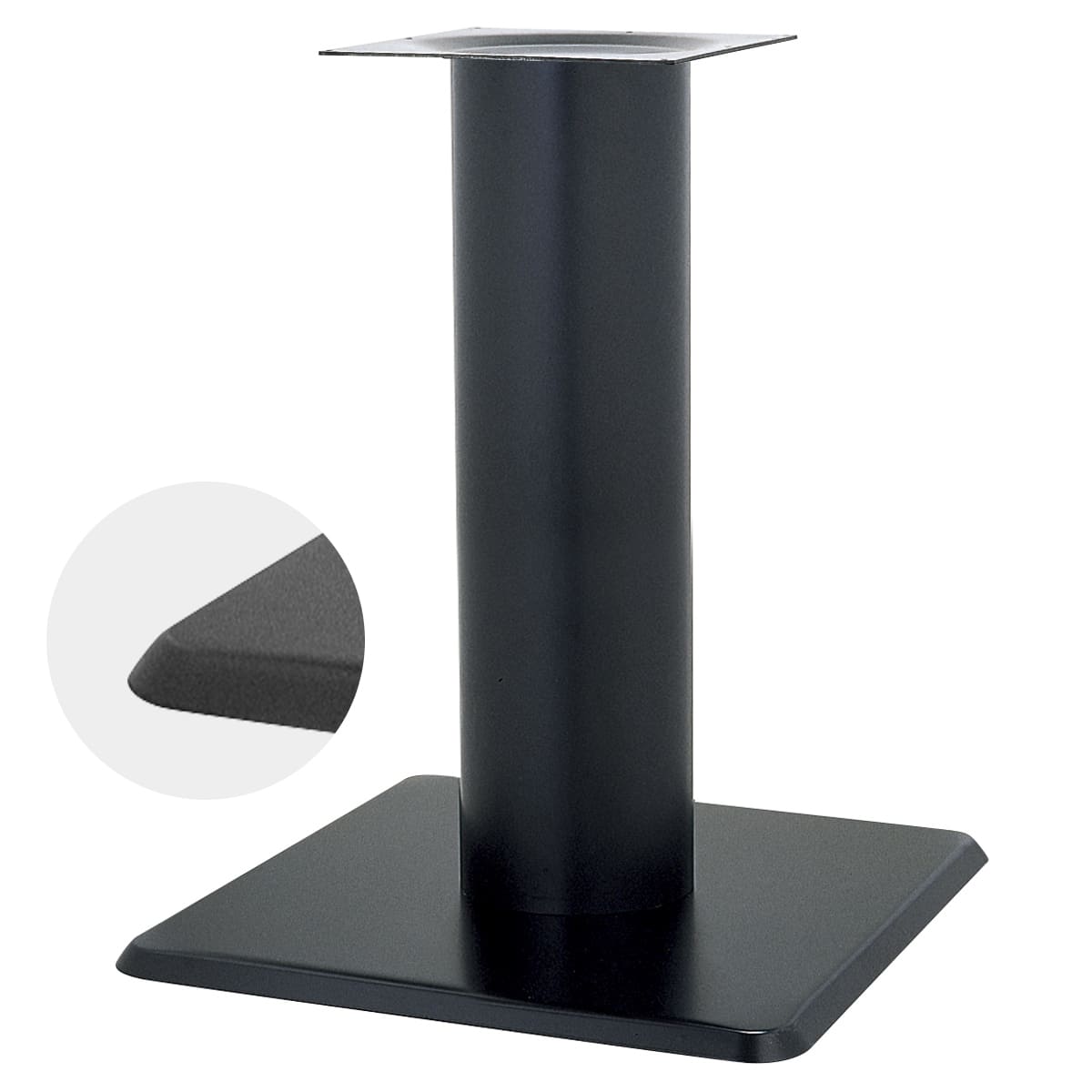 商品詳細（サイズ）■材質：スチール■備考：アジャスター付■サイズ：W580×D580×H320～700■受板：300×300×4.0t（U-TF 300）■丸ポール：φ165■ベース厚：30mm■補足：お客様組立品／サイズ選択／カラー選択脚...