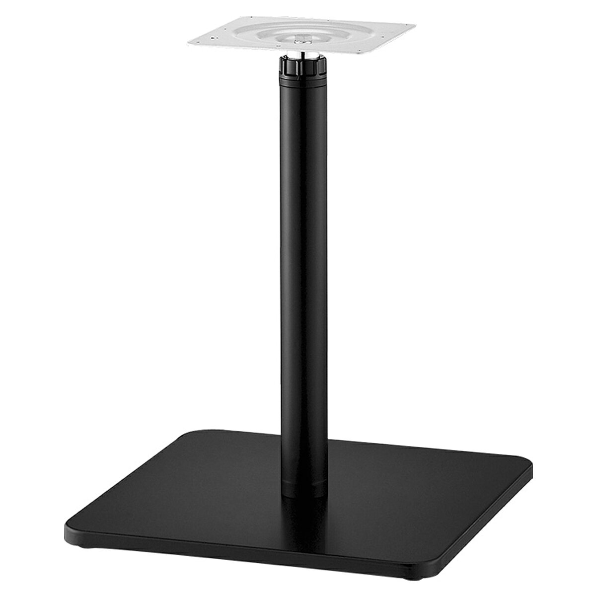 商品詳細（サイズ）■材質：スチール■機能：ラチェット昇降式（20mm間隔15段階調整）■備考：アジャスター付■適合天板サイズ：W700×D700■サイズ：W460×D460×H675～975■受板：240×240×3.2t■丸ポール：φ60...