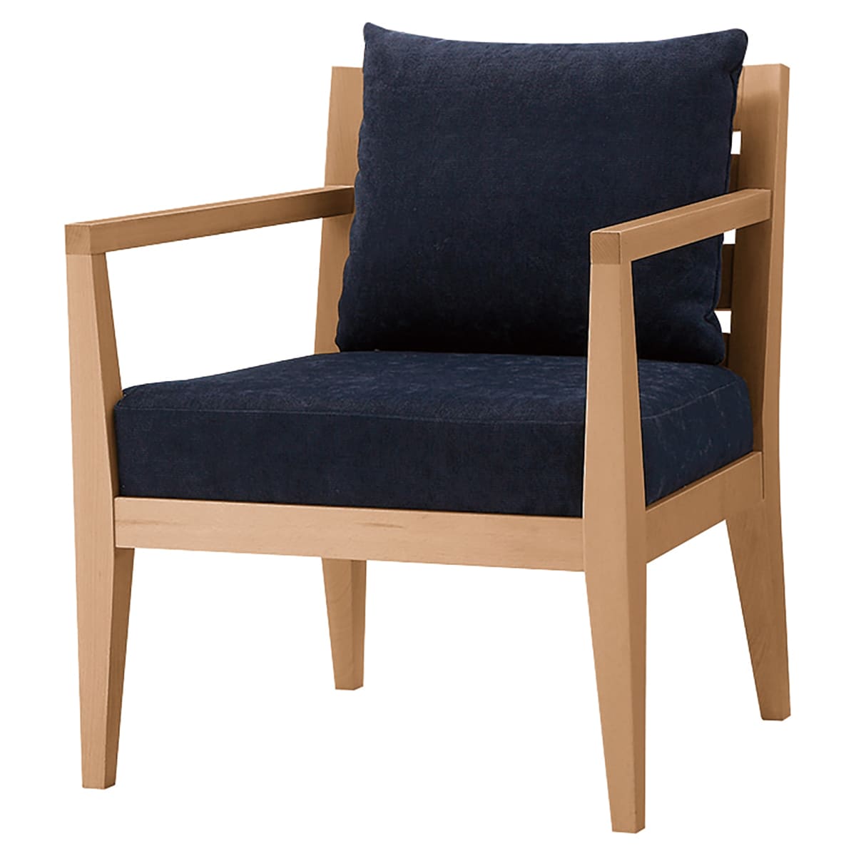 商品詳細（サイズ）■フレーム：ビーチ材■背クッション：ウレタン　綿■サイズ：W590×D610×H700（SH400 AH570）■補足：完成品／カラー選択／張地選択／グリーン購入法適合北海道、沖縄、離島及び中継を伴う場合は、追加送料が必要...