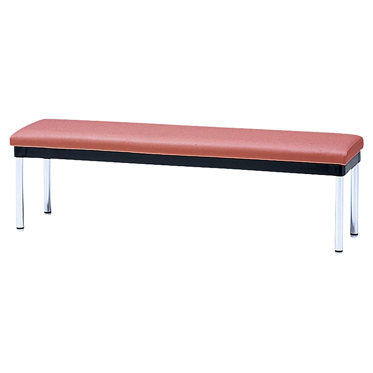 商品詳細（サイズ）■張地：合成レザー（耐アルコール・耐次亜塩素酸・抗菌・防汚・難燃）■構造：木枠　ウレタンフォーム■脚部：ステンレスクラッドパイプ（φ28.6）■生産地：日本製■重量：8.7kg■サイズ：W1200×D300×H350■補足...