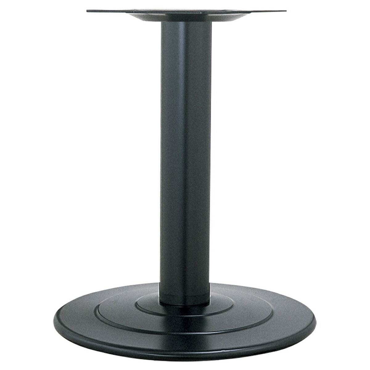 商品詳細（サイズ）■材質：スチール■備考：アジャスター付■サイズ：φ550×H320～700■受板：297×297×4.0t（U-TP 300）■丸ポール：φ101■補足：お客様組立品／サイズ選択／カラー選択脚部カラーブラックシルバーブラッ...