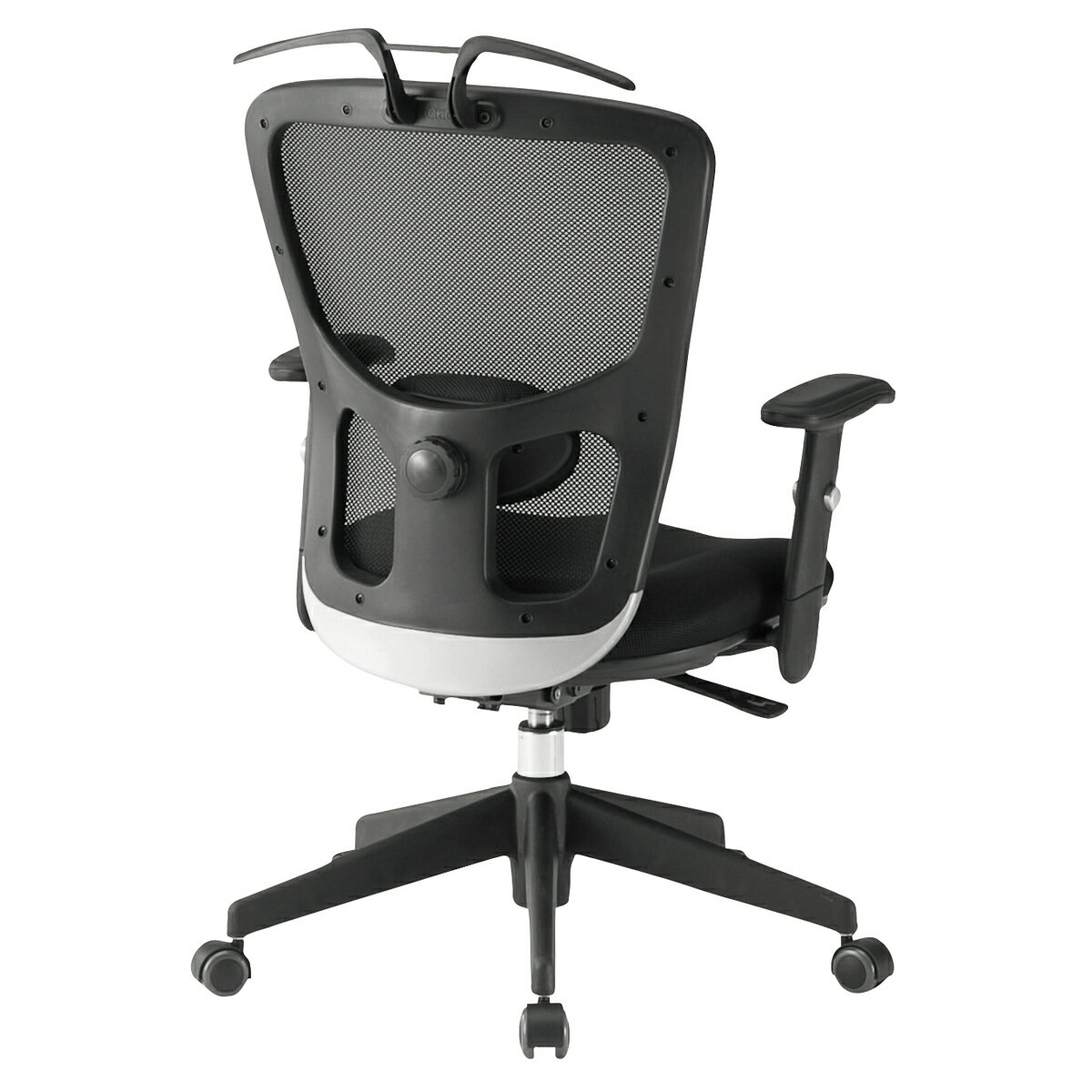 商品詳細（サイズ）■背部：PP樹脂成型品　メッシュ■ランバーサポート：PP樹脂成型品　ウレタンフォーム　布張り■座部：成型合板　ウレタンフォーム　布張り■肘部：スチール　PP樹脂成型品　PU樹脂成型品（肘あて）■脚部：強化樹脂成型品5本脚　...