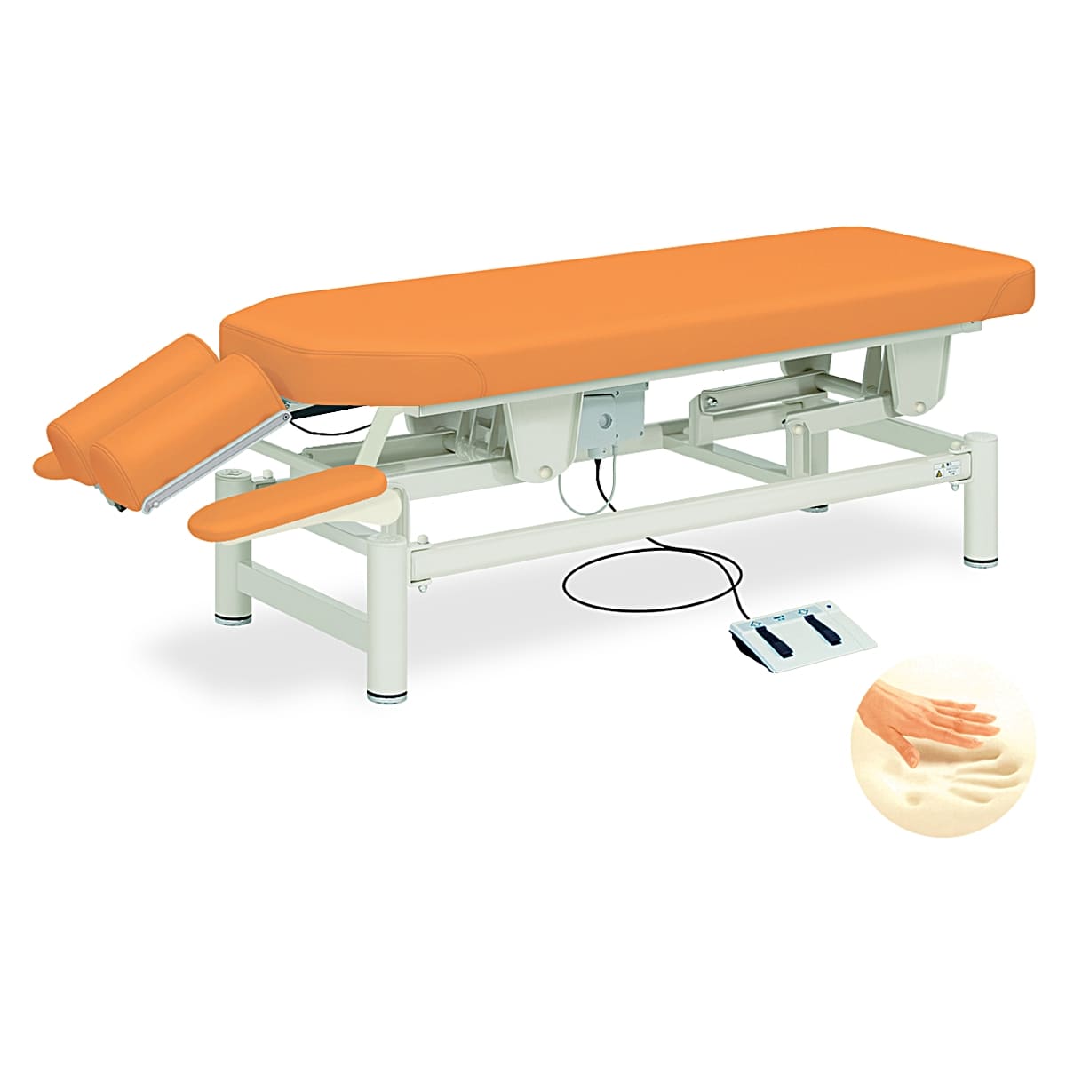 商品詳細（サイズ）■重量：約56kg■サイズ：W500～700×L1800～1900×H450～830■クッション厚：90mm（本体）■補足：完成品／サイズ選択／張地選択／低反発／昇降タイプ【注意事項】※ロールペーパー取付金具標準装備。（ロ...