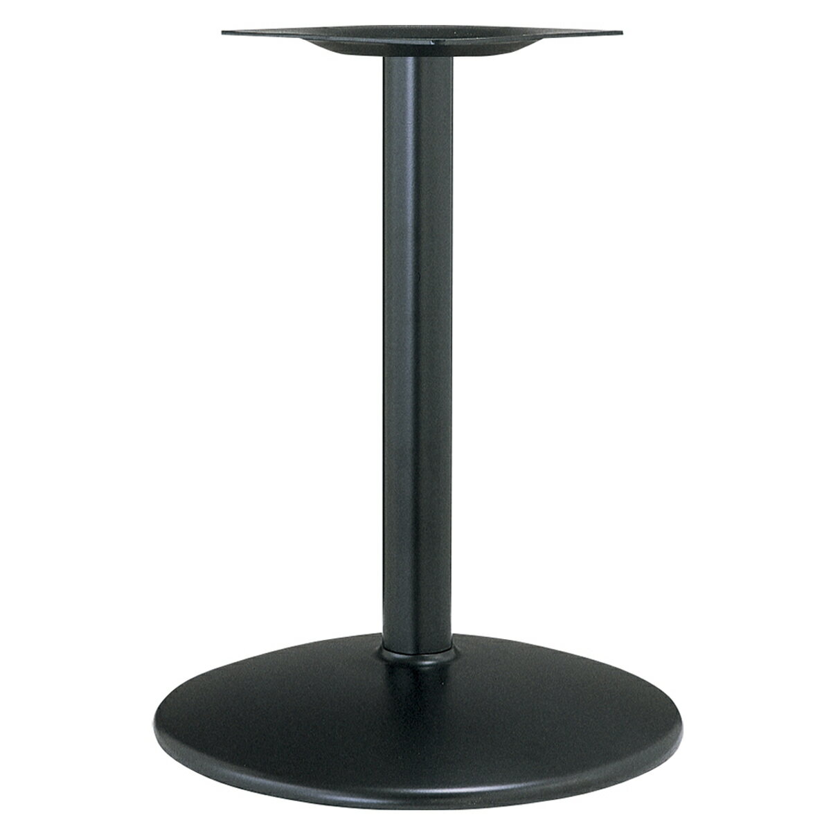 商品詳細（サイズ）■材質：スチール■備考：アジャスター付■サイズ：φ500×H320～700■受板：240×240×4.0t（U-TP 240）■丸ポール：φ60■補足：お客様組立品／サイズ選択／カラー選択北海道、沖縄、離島及び中継を伴う場...