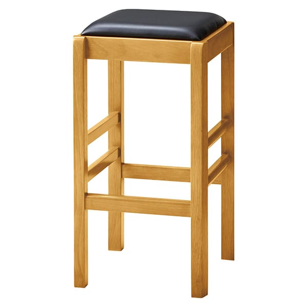 商品詳細（サイズ）■主材：天然木（ゴム材）■張地：合成レザー■重量：約5.4kg■サイズ：W370×D370×H700■補足：完成品／カラー選択／張地選択／脚カット可【注意事項】※脚カットは最大180mmまでとなります。北海道、沖縄、離島及...