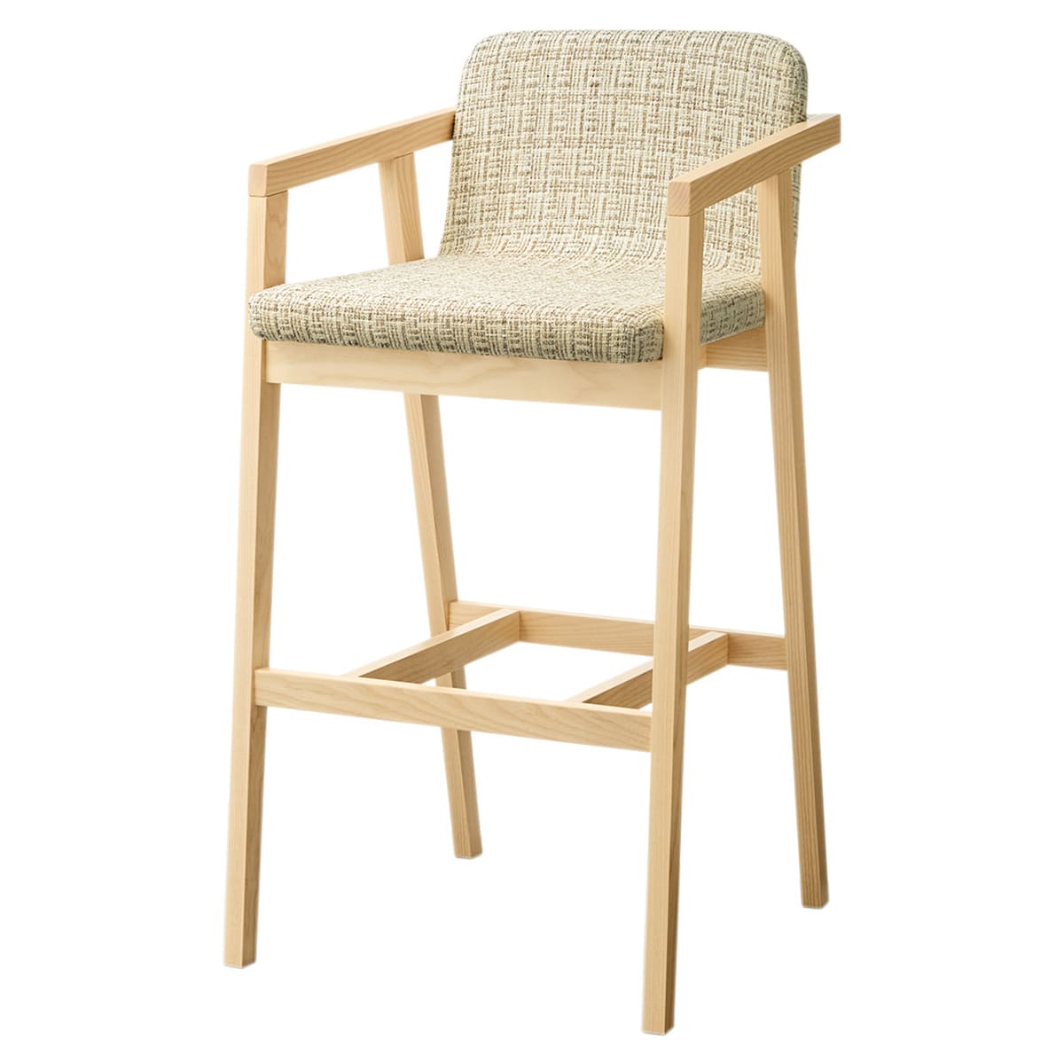 商品詳細（サイズ）■主材：アッシュ■背裏：手掛け付■重量：約8.9kg■サイズ：W535×D535×H1010（SH755 AH885）■補足：完成品／カラー選択／張地選択／脚カット可【注意事項】※使用材の特性上、色合いや風合いに個体差が生...
