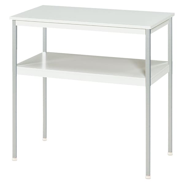 商品詳細（サイズ）■天板・棚板：ポリエステル化粧板■芯材：パーティクルボード■エッジ：共巻■脚部：スチールパイプ（19×19） 焼付塗装（シルバー） アジャスター付■環境：廃材利用■重量：4.3kg（W400）／5.7kg（W700）■サイ...