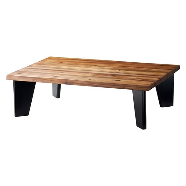 商品詳細（サイズ）■天板：天然木（アカシア集成材　ブラウン）■天板厚：T40mm■脚部：天然木（ゴム材　ブラック）　アジャスター付■サイズ：W1200～1800×D780×H350■補足：完成品／サイズ選択【注意事項】※一枚板のような風合い...