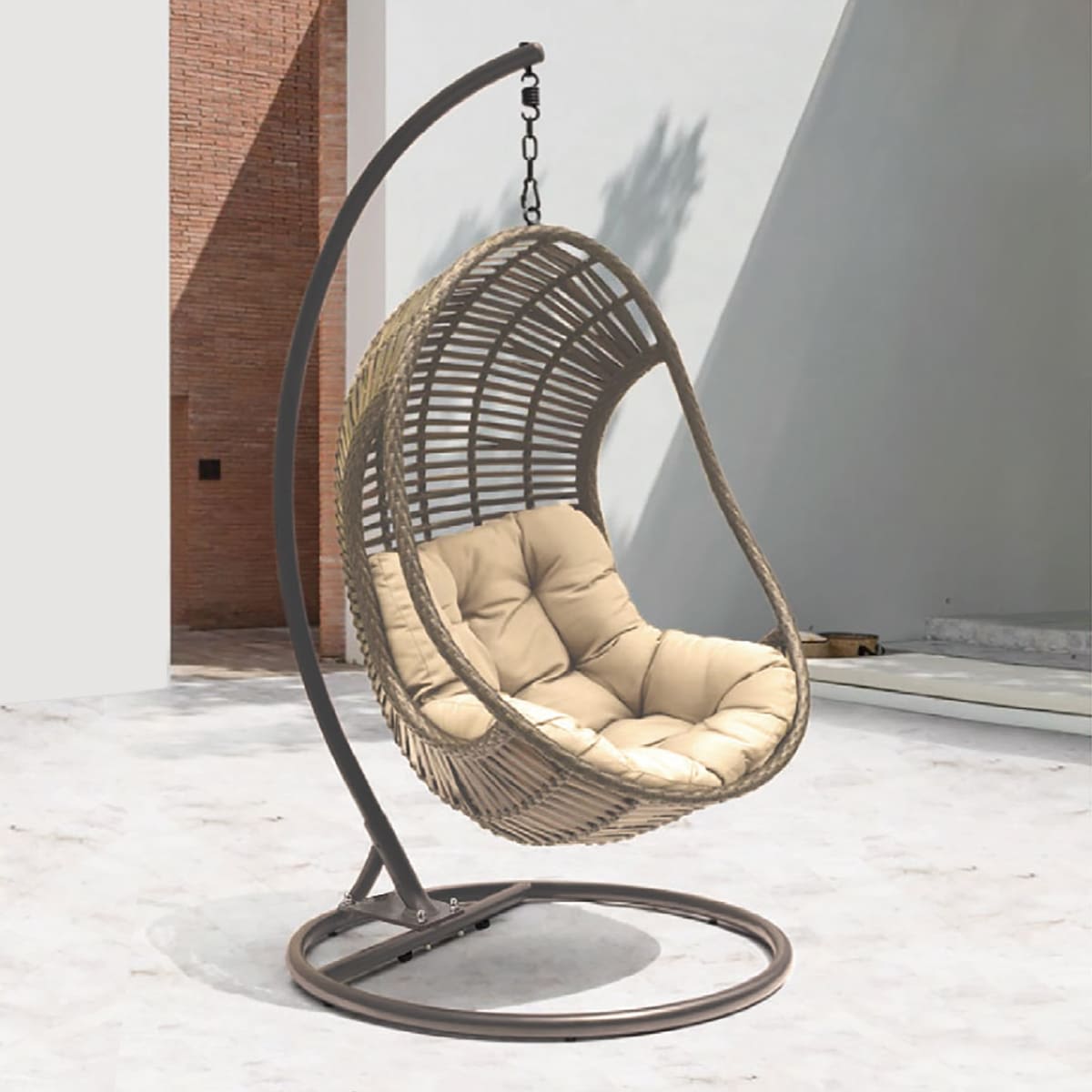 商品詳細（サイズ）■座部：ファブリック■座フレーム：ポリエチレン樹脂■ハンガーフレーム：スチール■重量：27.5kg■耐荷重：90kg■サイズ：W1020×D1020×H1980■補足：お客様組立品／カラー選択／張地選択【注意事項】※アウト...