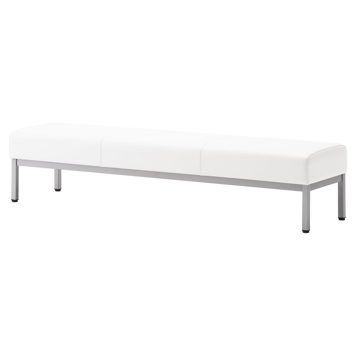 商品詳細（サイズ）■脚部：スチールパイプ（シルバー粉体塗装）■サイズ：W1800×D480×H400■補足：完成品／張地選択／グリーン購入法適合【注意事項】※この製品は張地を横方向に加工しております。※張地の柄合わせは別途お見積りとなります...