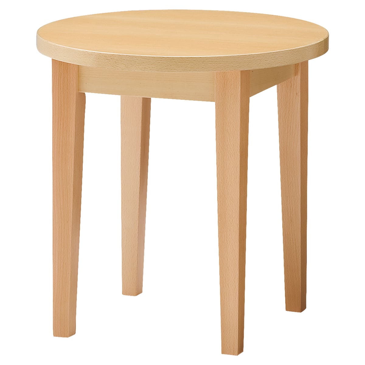 商品詳細（サイズ）■天板：ビーチ突板■脚部：ビーチ材■サイズ：φ500×H500■補足：お客様組立品／カラー選択／グリーン購入法適合北海道、沖縄、離島及び中継を伴う場合は、追加送料が必要ですので別途ご案内致します。天板カラーCL色（マット）...