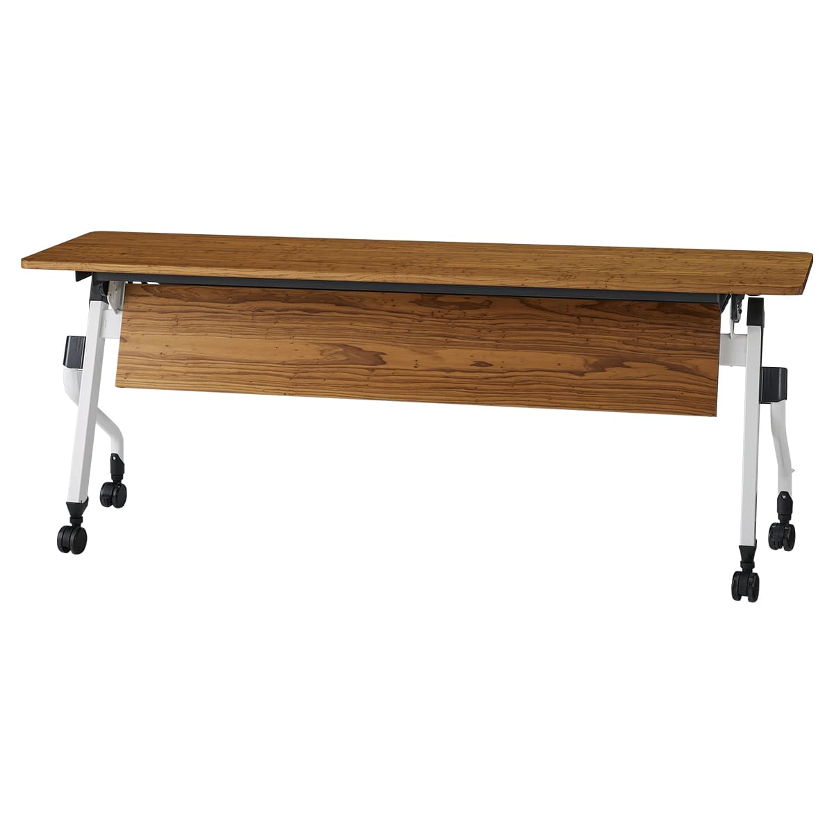 商品詳細（サイズ）■天板・幕板：20mm厚国産杉材　Gywood■フレーム：スチール粉体塗装■脚部：φ65ナイロンキャスター　アジャスター付■機能：平行スタッキング■重量：29.8kg（幕板除く）■サイズ：W1800×D450×H702■補...