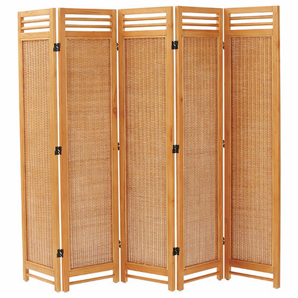 商品詳細（サイズ）■フレーム：天然木（サンドブラスト加工　ラッカー塗装）■編み：籐■サイズ：W400×D25×H1600×5枚■補足：完成品／カラー選択／折りたたみ式【注意事項】※天然素材を使用している為、大きさ、重量、色味に若干の個体差が...