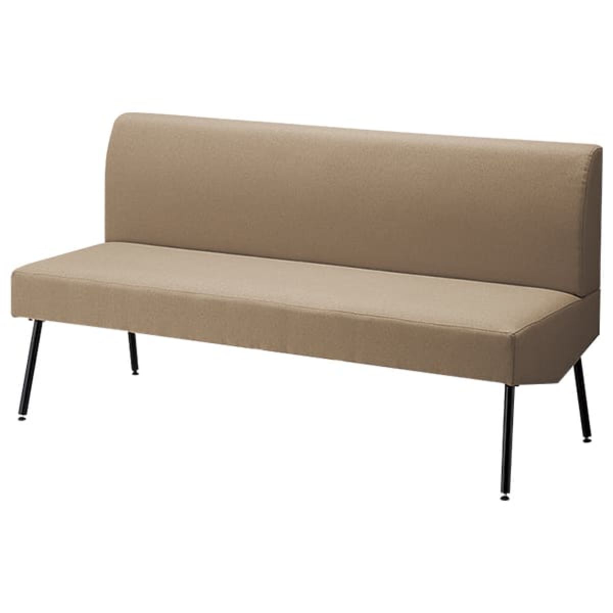 商品詳細（サイズ）■脚部：スチール丸パイプ塗装仕上（ブラック） アジャスター付■サイズ：W1490×D590×H800（SH420）■補足：完成品／張地選択／グリーン購入法適合北海道、沖縄、離島及び中継を伴う場合は、追加送料が必要ですので別...