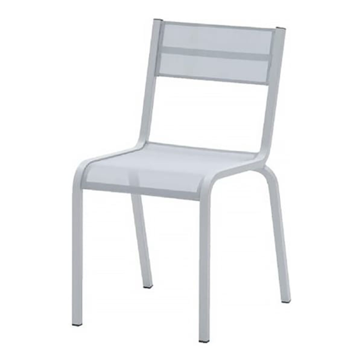 商品詳細（サイズ）■背座部：PVCコーティッドポリエステル（OTF）■フレーム：アルミ■機能：スタッキング可能　屋外使用可能■重量：2.5kg■サイズ：W495×D540×H840（SH480）■補足：完成品／カラー選択／スタッキング／屋外...