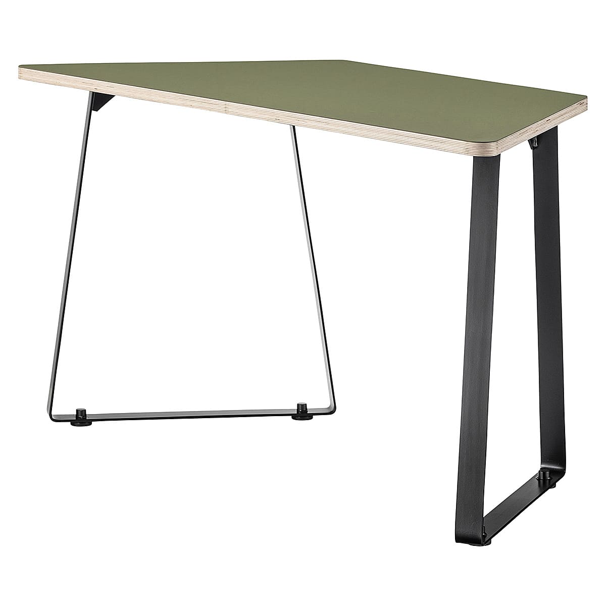 商品詳細（サイズ）■天板：リノリウム■エッジ：フィンランドバーチ■脚部：スチール（50×6フラットバー） アジャスター付■サイズ：W1340×D600×H715■天板厚：T24■補足：お客様組立品／カラー選択北海道、沖縄、離島及び中継を伴う...