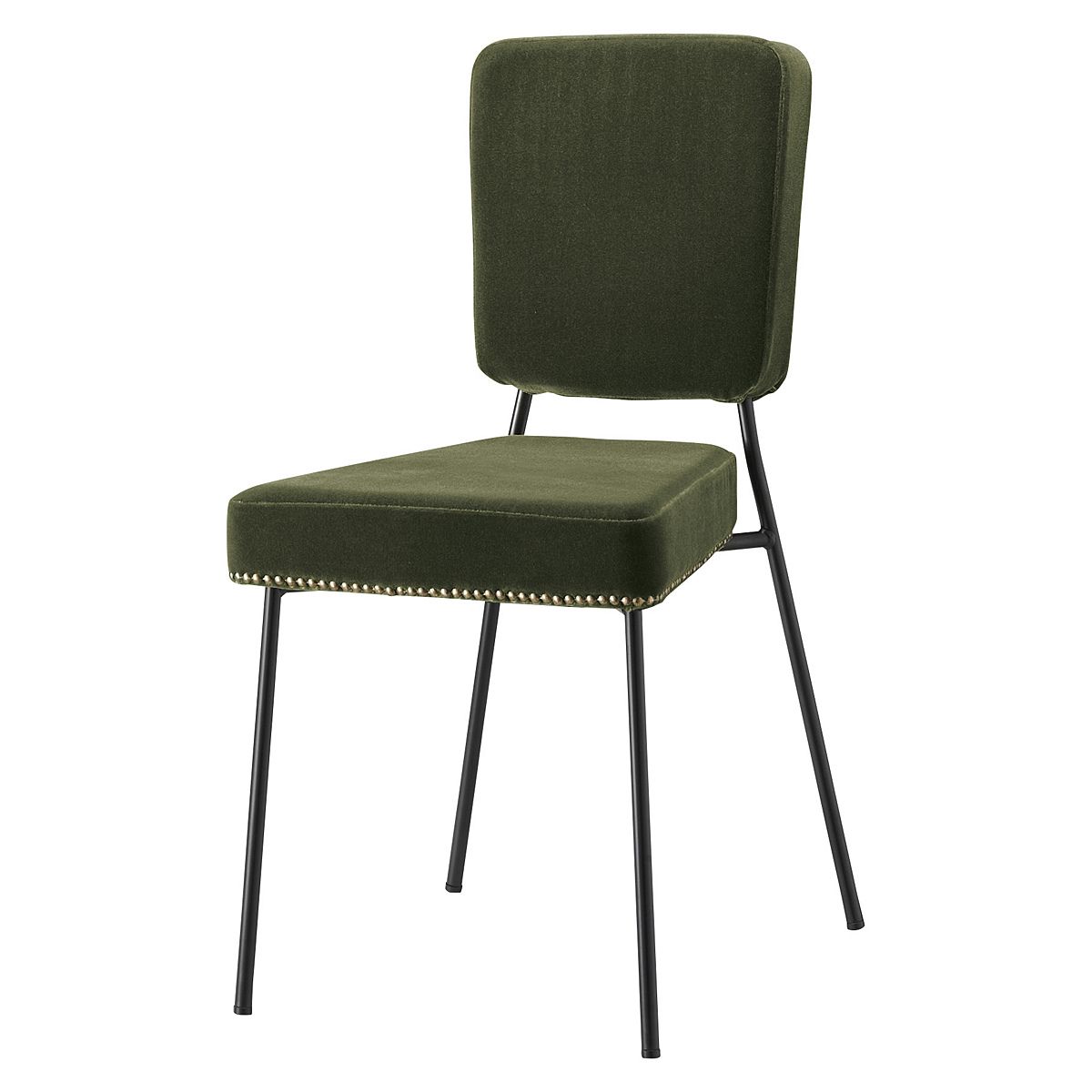 商品詳細（サイズ）■座部：連結鋲打仕様■背裏：連結鋲打仕様　取手付■フレーム：スチール■機能：スタッキング（3脚まで）■重量：約5.5kg■サイズ：W415×D500×H810（SH460）■補足：完成品／カラー選択／張地選択／スタッキング...