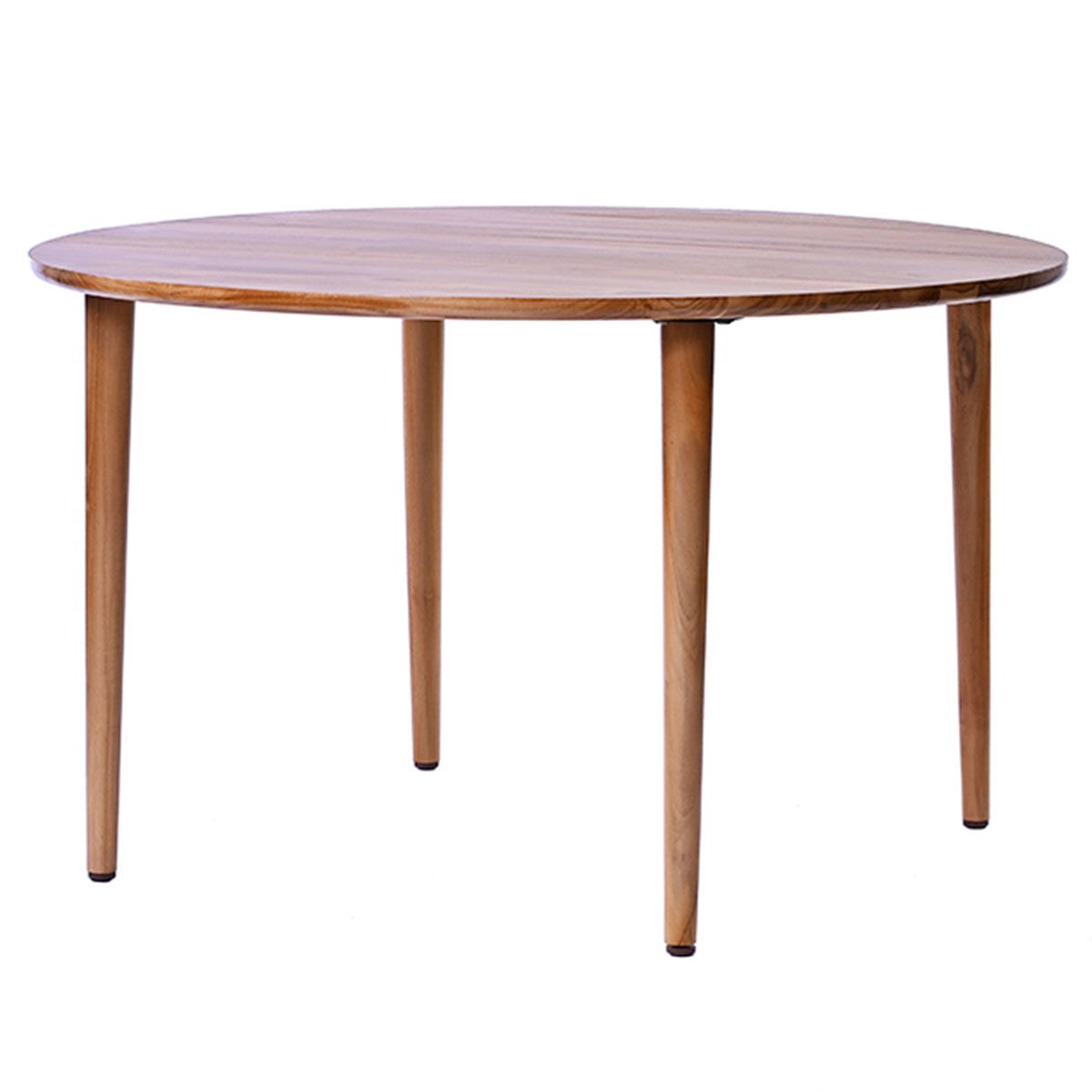 商品詳細（サイズ）■材質：チーク無垢材（ワックス仕上げ）■重量：約30kg■サイズ：φ1200×H720■補足：お客様組立品【注意事項】※天然素材を使用している為、大きさ、重量、色味に若干の個体差がございます。北海道、沖縄、離島及び中継を伴...