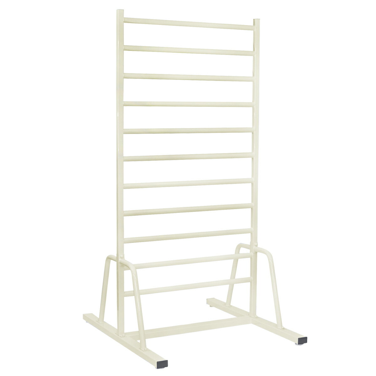 商品詳細（サイズ）■フレーム：スチール　アイボリー粉体塗装■横棒：11段■丸パイプ：φ38mm■重量：約55kg■サイズ：W1060×D1260×H2200■ピッチ：180mm■補足：お客様組立品北海道、沖縄、離島及び中継を伴う場合は、追加...