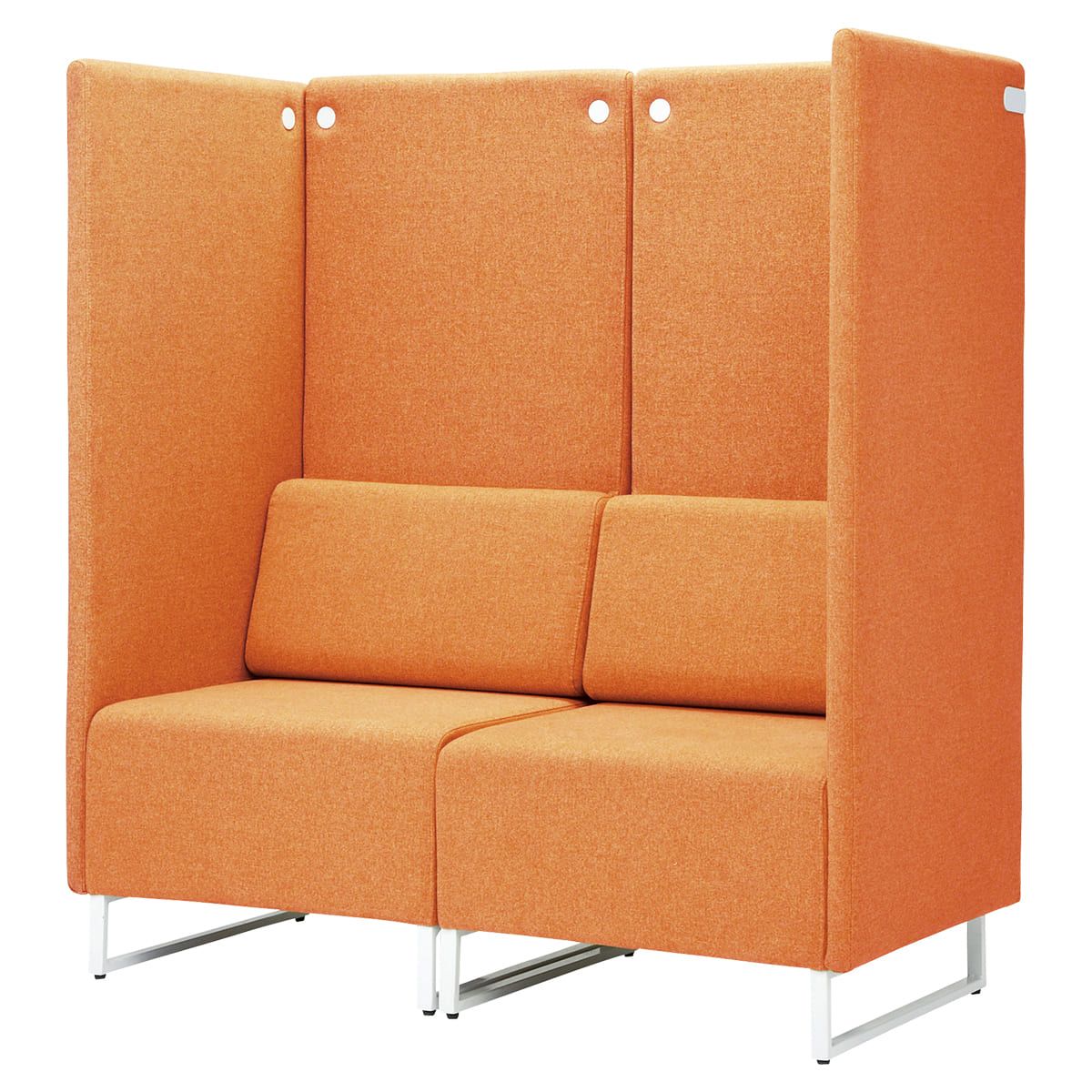 商品詳細（サイズ）■本体・背・肘部：スチールパイプ（10×20） 合板　MDF　ウレタンフォーム■脚部：スチールパイプ（15×25） 粉体塗装　アジャスター■重量：51.0kg■サイズ：W1270×D646×H1360（SH400）■補足：...