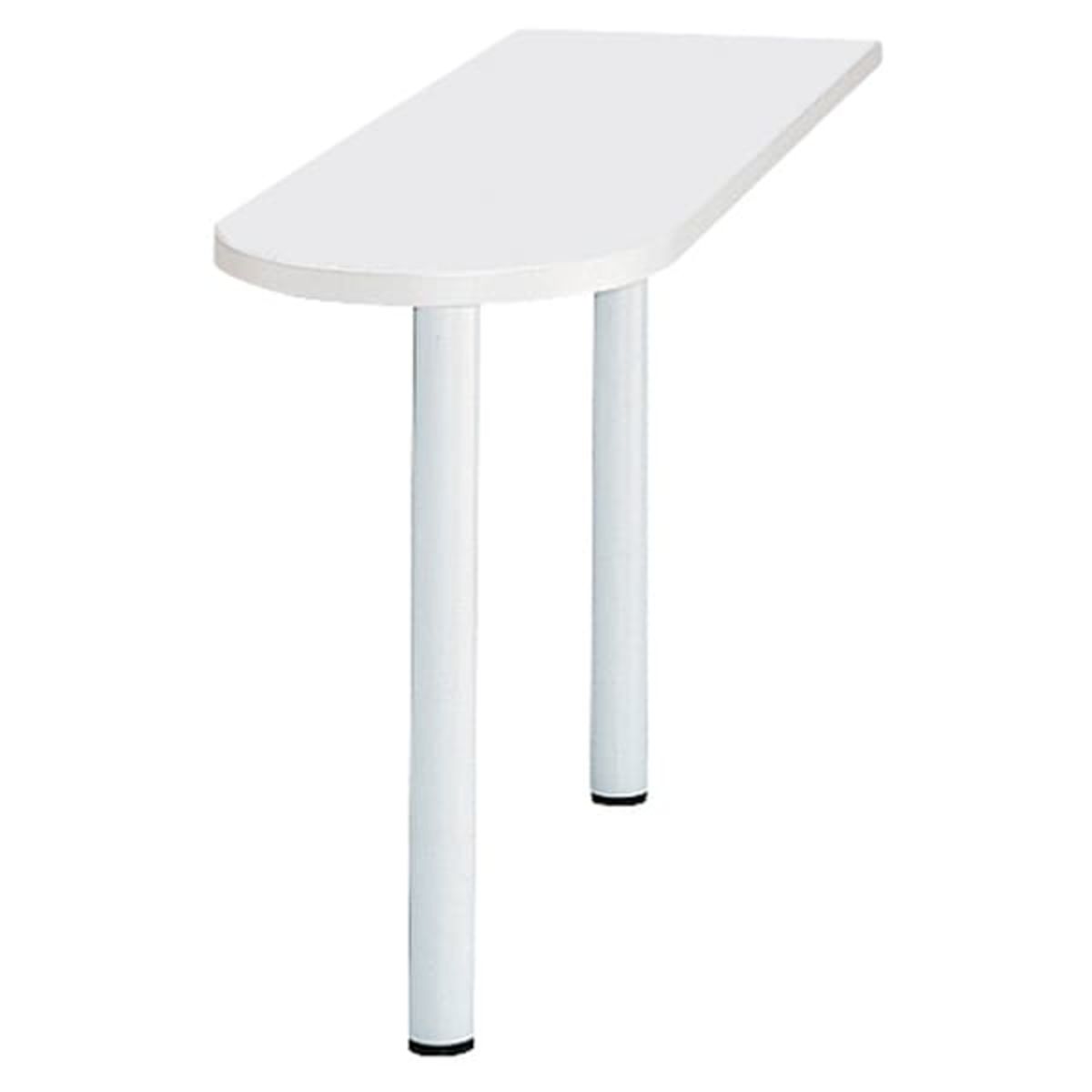 商品詳細（サイズ）■天板：木製　メラミン化粧板■芯材：パーティクルボード■エッジ：樹脂エッジ■脚部：スチールパイプ（φ60.5） 粉体塗装（ホワイト）■備考：ジョイント金具付■重量：17.1kg（D1200）／18.6kg（D1400）■サ...