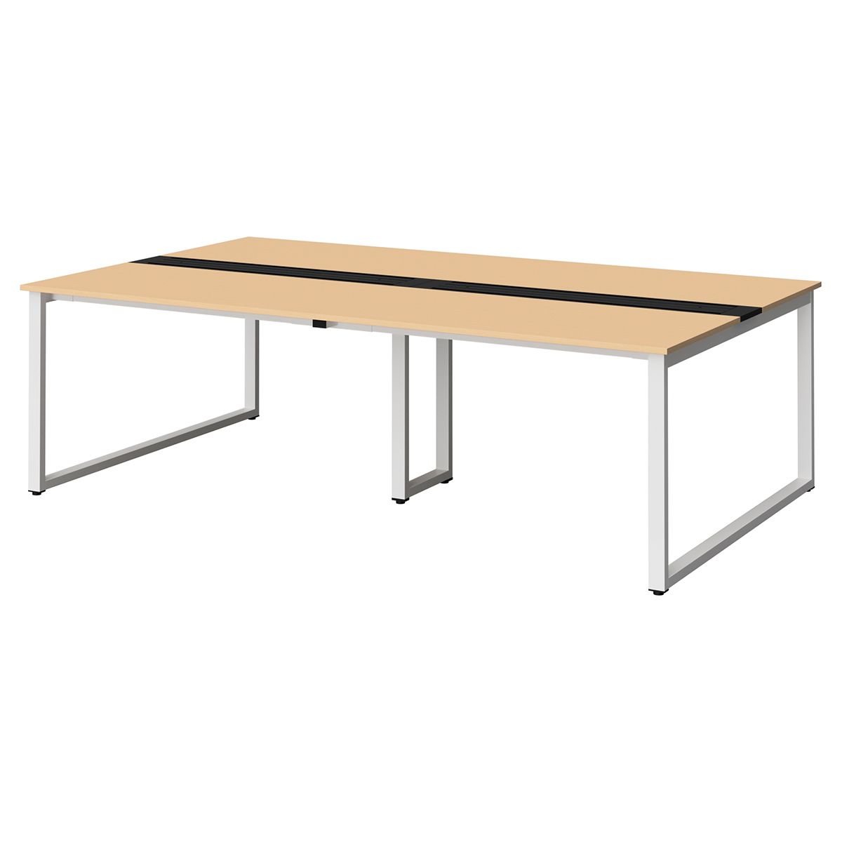 商品詳細（サイズ）■天板：低圧メラミン化粧板■芯材：パーティクルボード■エッジ：PVCエッジ■桁部：スチールパイプ（50×30） 粉体塗装■中間脚：スチールパイプ（50×30） 粉体塗装　アジャスター付■脚部：スチールパイプ（50×25） ...