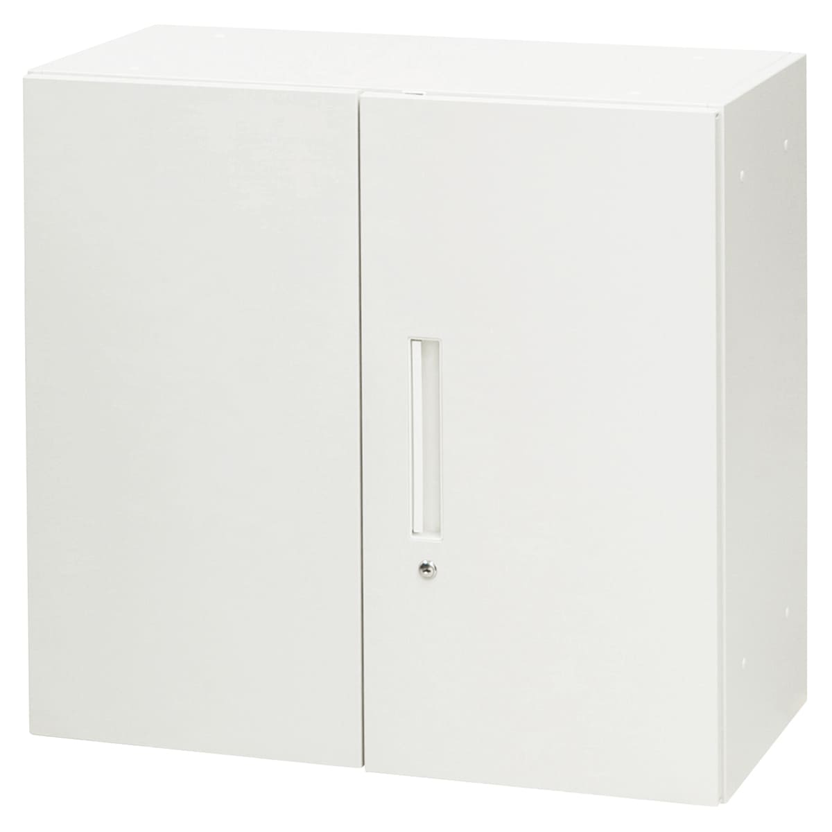 商品詳細（サイズ）■本体：スチール　粉体塗装■機能：鍵付　ラッチ機構■付属品：可動棚1枚　鍵2個■備考：A4ファイル収納可能■サイズ：W800×D400×H750■補足：お客様組立品／カラー選択／グリーン購入法適合【注意事項】※床に直置きす...