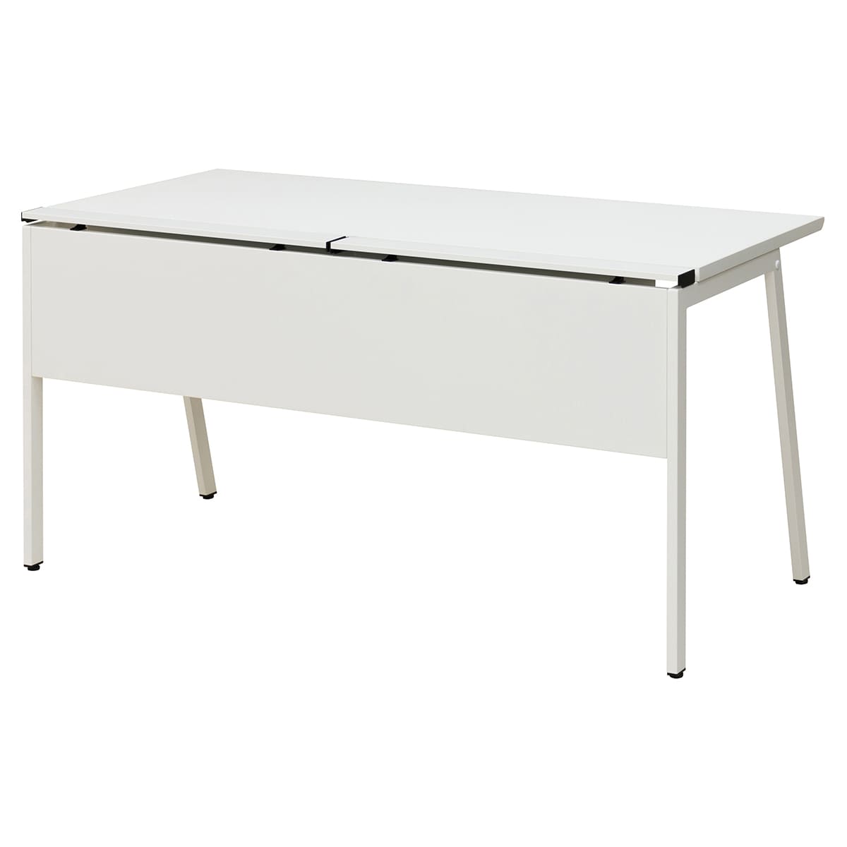 商品詳細（サイズ）■天板：メラミン化粧板　パーティクルボード　開閉式配線カバー付■脚部：スチール　粉体塗装■備考：配線トレー付■サイズ：W1400×D700×H720■補足：お客様組立品／カラー選択北海道、沖縄、離島及び中継を伴う場合は、追...