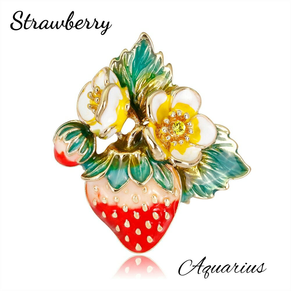 商品情報材質ドリッピングオイル合金サイズ画像参照苺 の ブローチ★ギフト ポーチ付き★ かわいい苺のブローチが入荷しました♪葉っぱも苺も立体感のある仕上がりなっています。 メール便 (追跡可) での発送となります。苺 いちご イチゴ ストロ...