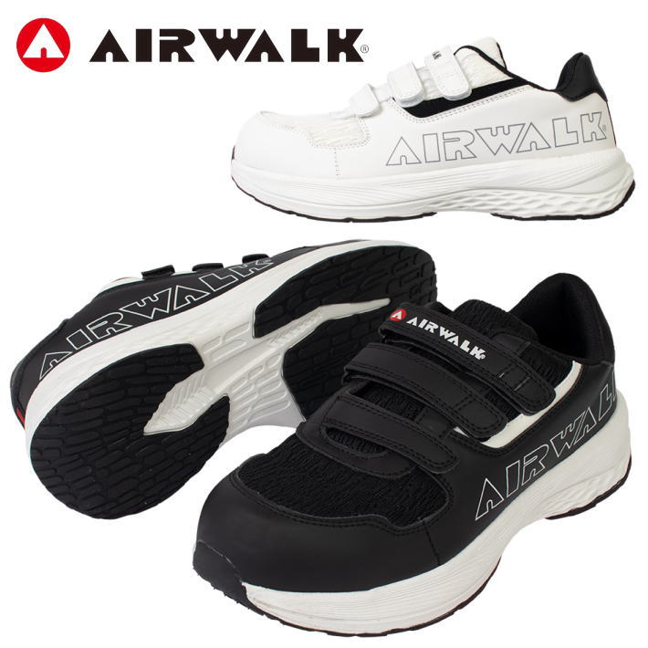 安全靴 スニーカー エアウォーク ローカット シューズ AIR WALK AW-760 AW-770 メンズ おしゃれ 耐滑底 樹脂先芯 超軽量 マジックテープ セーフティシューズ 作業靴 EEE■特徴◇スケボー、スノボー、サーフィンで知ら...