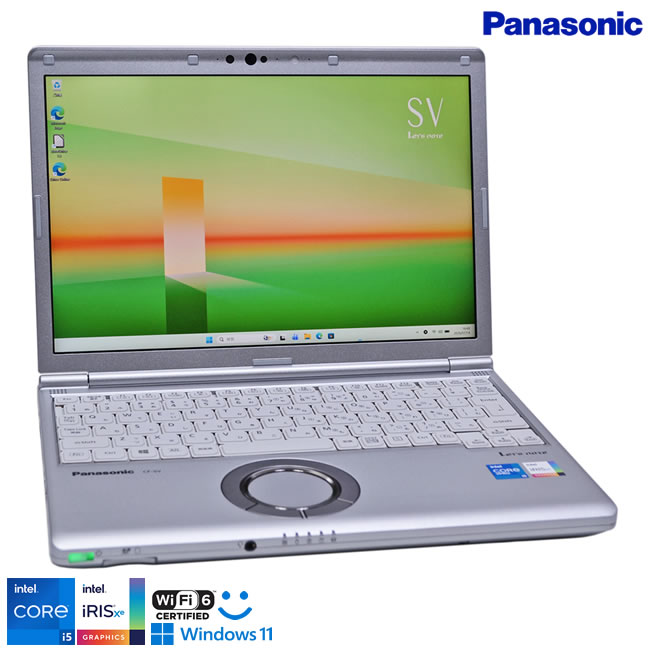 Panasonicの高性能軽量モバイルノートです。 CPUは第11世代Core i5-1145G7搭載、最大4.40GHzで動作。 ストレージはM.2SSD256GB、メモリは16GBで快適に動作します。 高速通信可能なWi-Fi6に対応、...