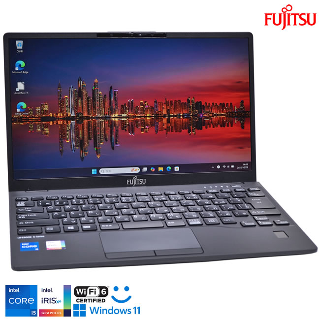 第11世代Core i5搭載、動作周波数は最大4.40GHzで動作！ 液晶画面は13.3型のフルHD液晶、画面を広く使えるので作業効率が向上します。 ワイヤレスLANはWi-Fi6に対応、高速な無線通信が可能です。 Webカメラはプライバシ...