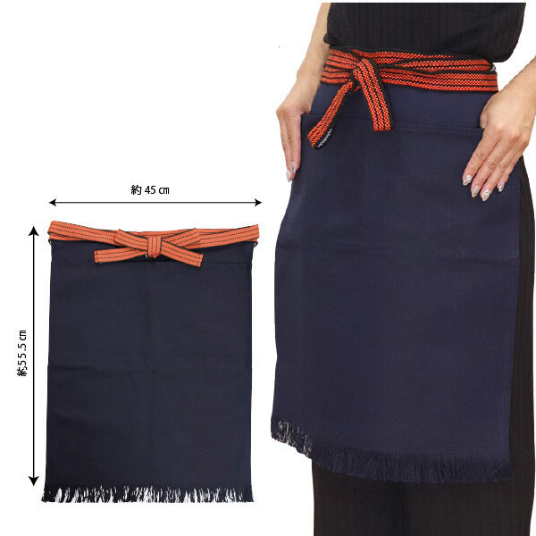 厚手のしっかりした紺地の帆布に シンプルな無地が人気です！ 使っていくうちに、馴染んで良い味がでてきます。 また、インテリアとして壁に飾ったオリジナルな使い方もできます！ ポケット付き本体　約 横45cm × 縦55.5cm 素材・成分：綿...